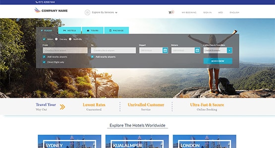 Features of B2C/B2B Hotel, Flight, Tour, Package Booking System